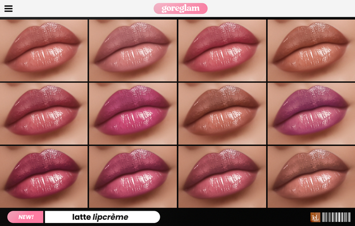 Second Life Marketplace - GOREGLAM 'Latte' Lipcreme EVO X